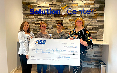 ASB Presents $3,000 Check to the Barre Library - ASB - Athol Savings ...